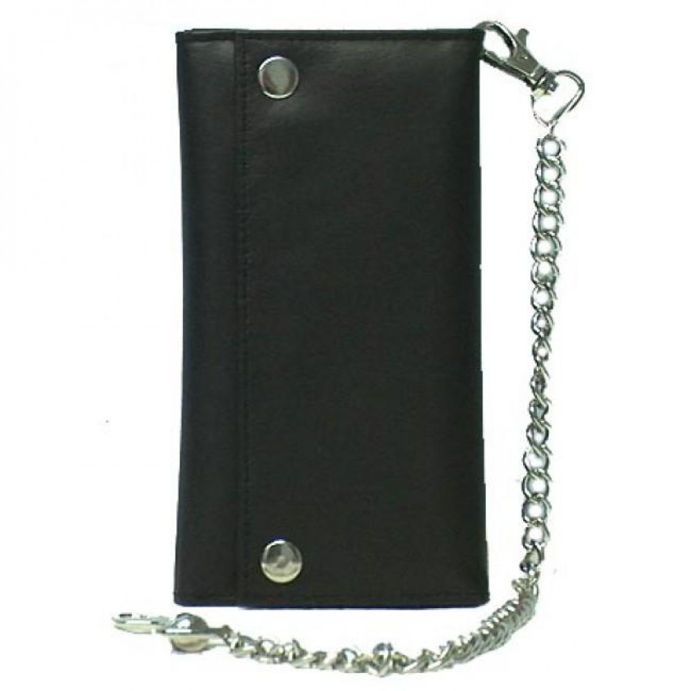 Men's Trifold Trucker Chain Wallet